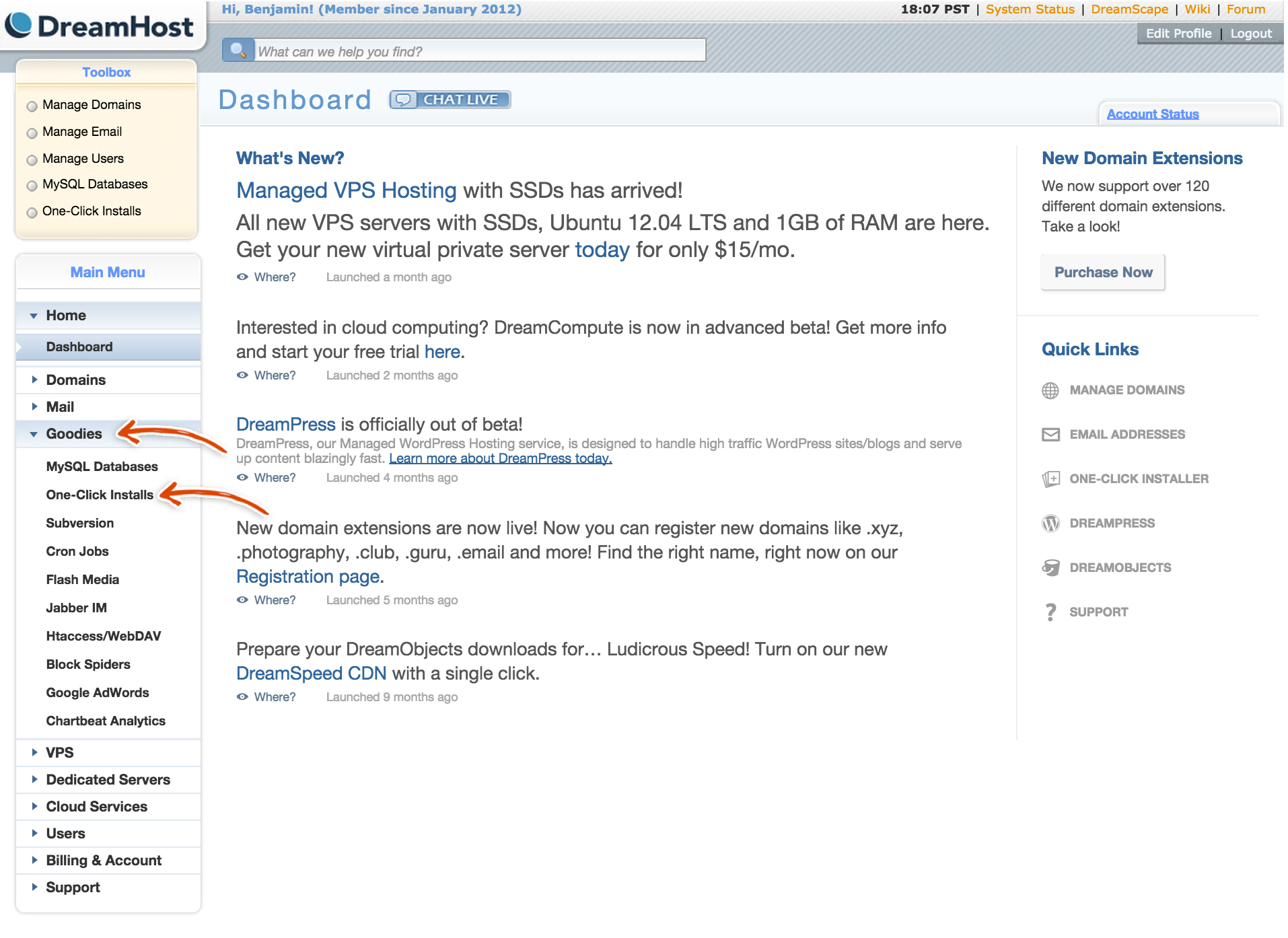 WordPress 5 Minute Install for Dreamhost - WPLauncher